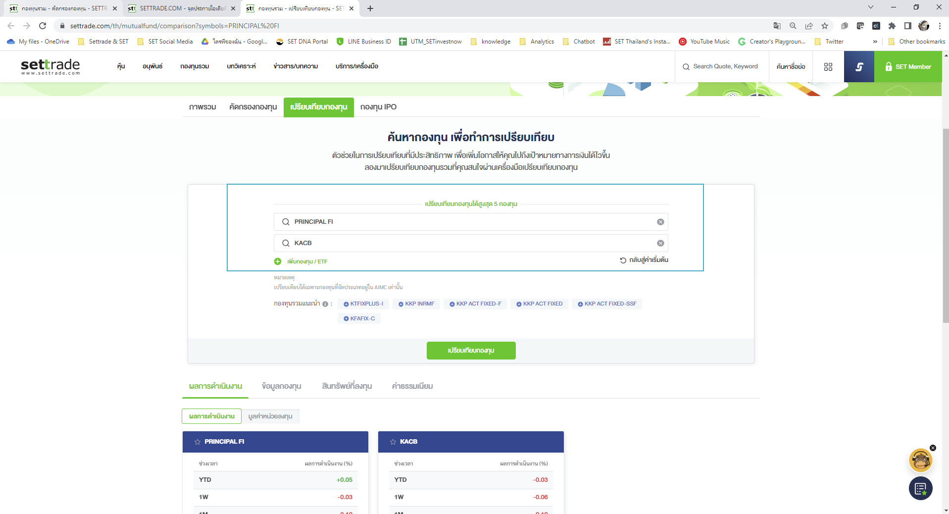 การสร้างพอร์ตการลงทุนจากข้อมูลในเว็บไซต์ www.set.or.th และ www.settrade ...