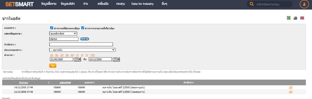 นักวิเคราะห์ดูอะไรใน SETSMART - SET Investnow